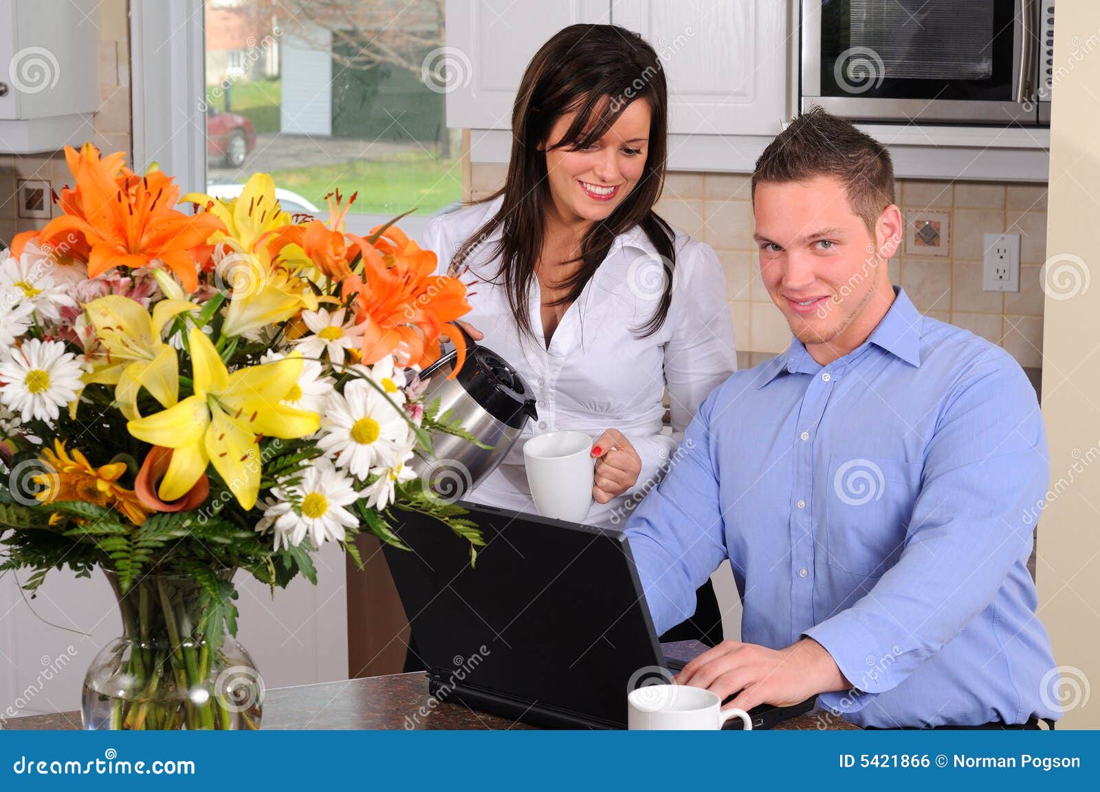 Coffee and Computer stock photo. Image of front, business - 5421866