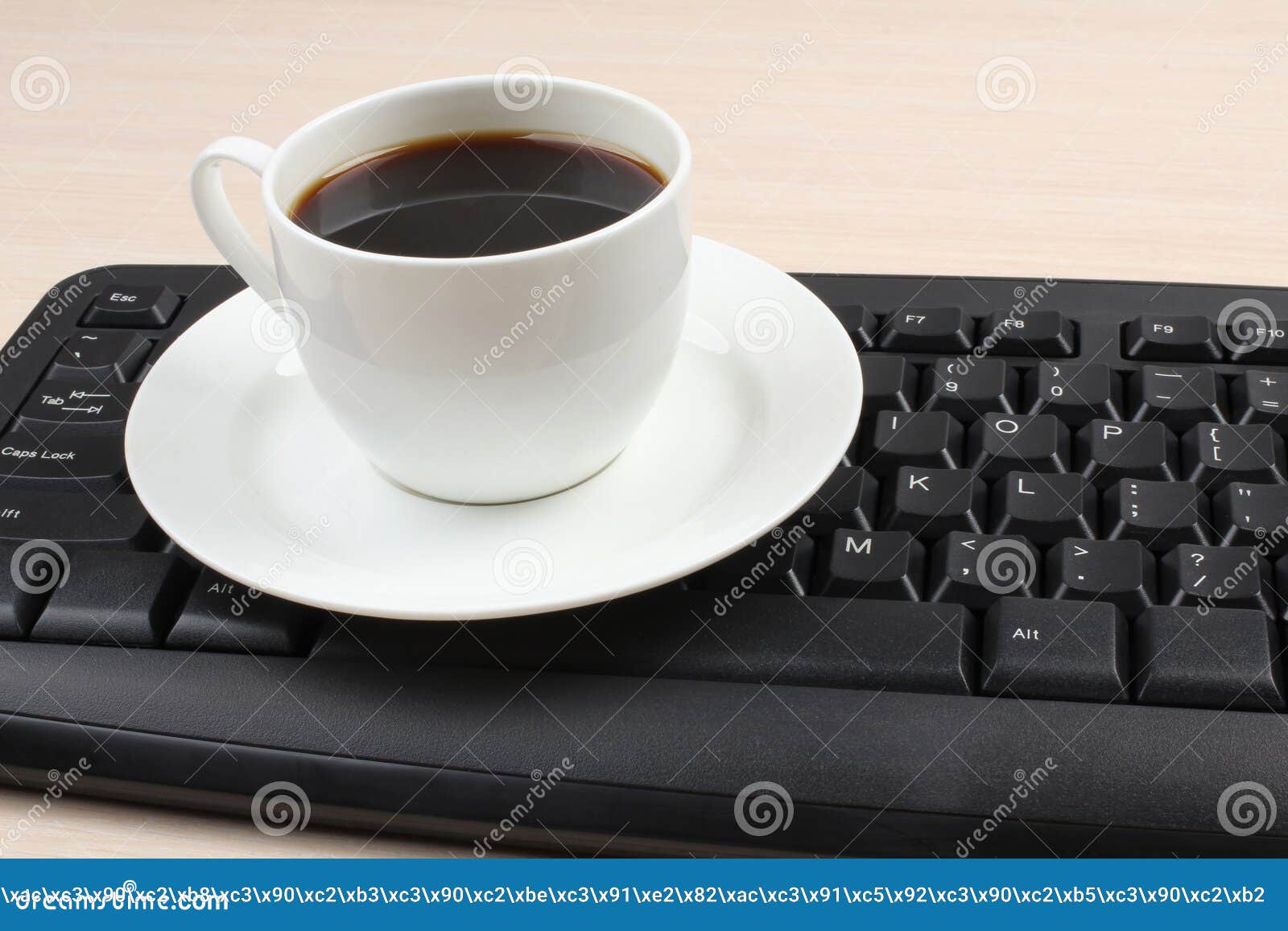Coffee and computer four stock photo. Image of business - 174546916
