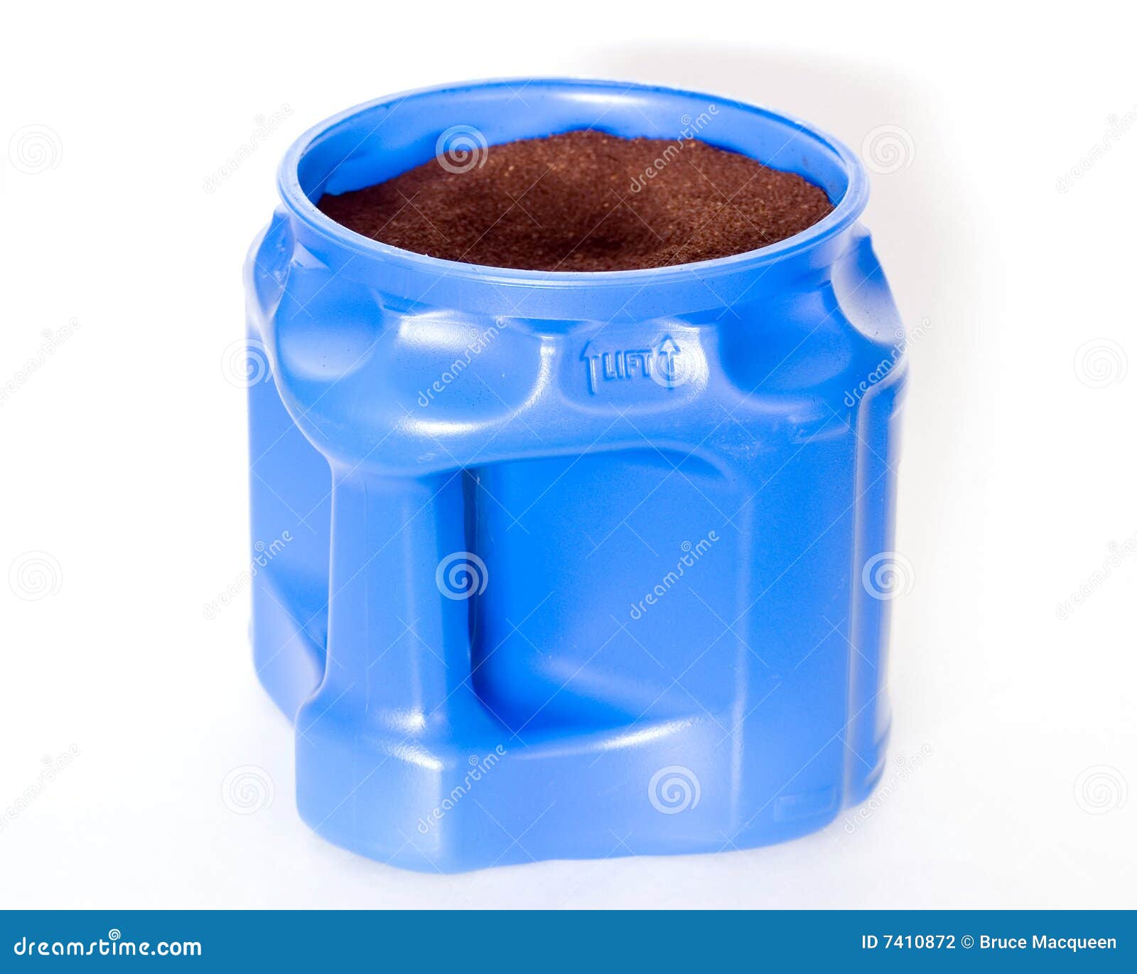 Coffee Container stock photo. Image of coffee, blue, container - 7410872