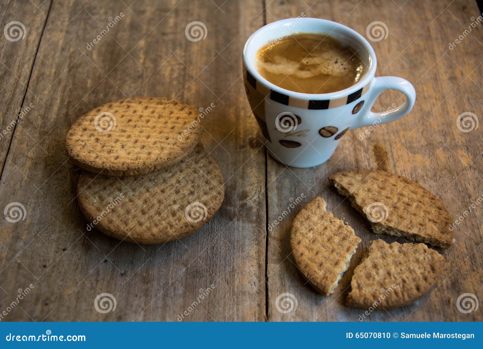 Coffee and Cookie for a Good Breakfast! Stock Photo - Image of medicine ...