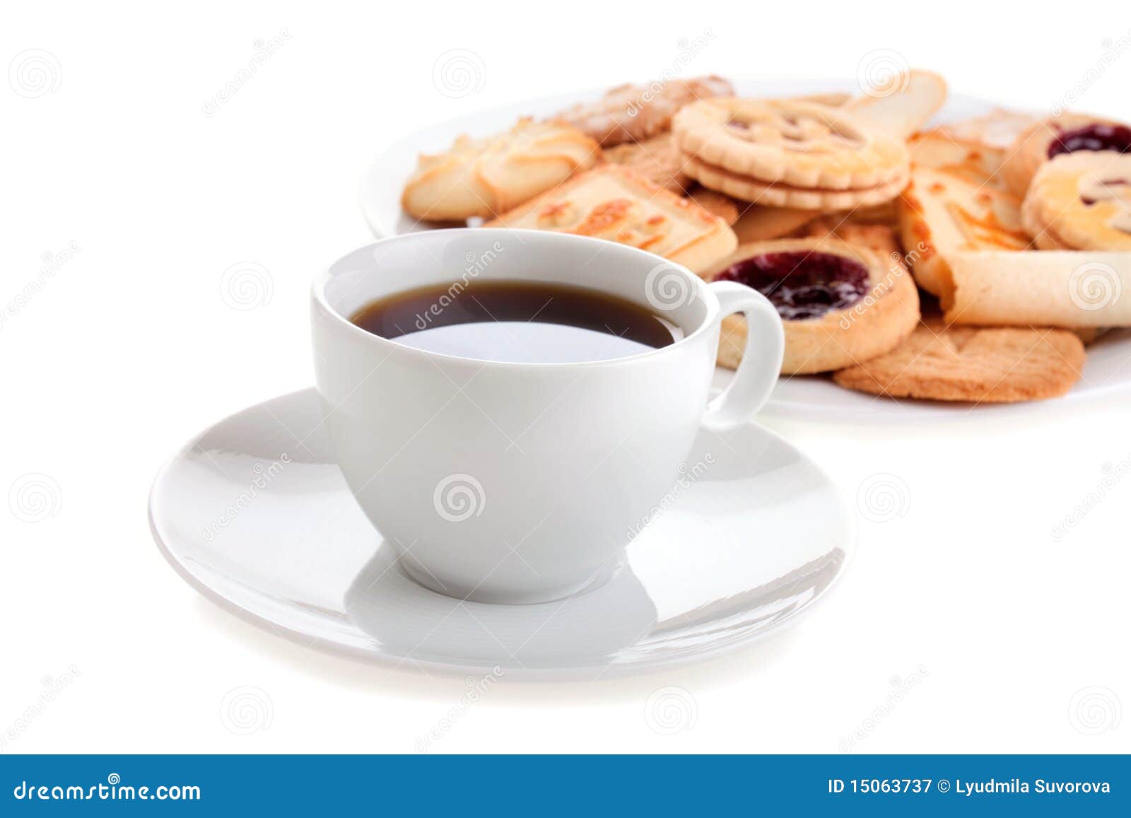 Coffee and cookies stock image. Image of refreshment - 15063737