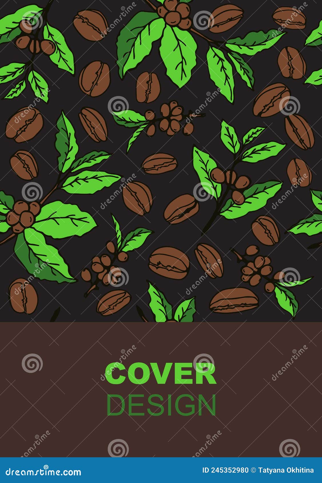 Coffee cover-09 stock vector. Illustration of modern - 245352980