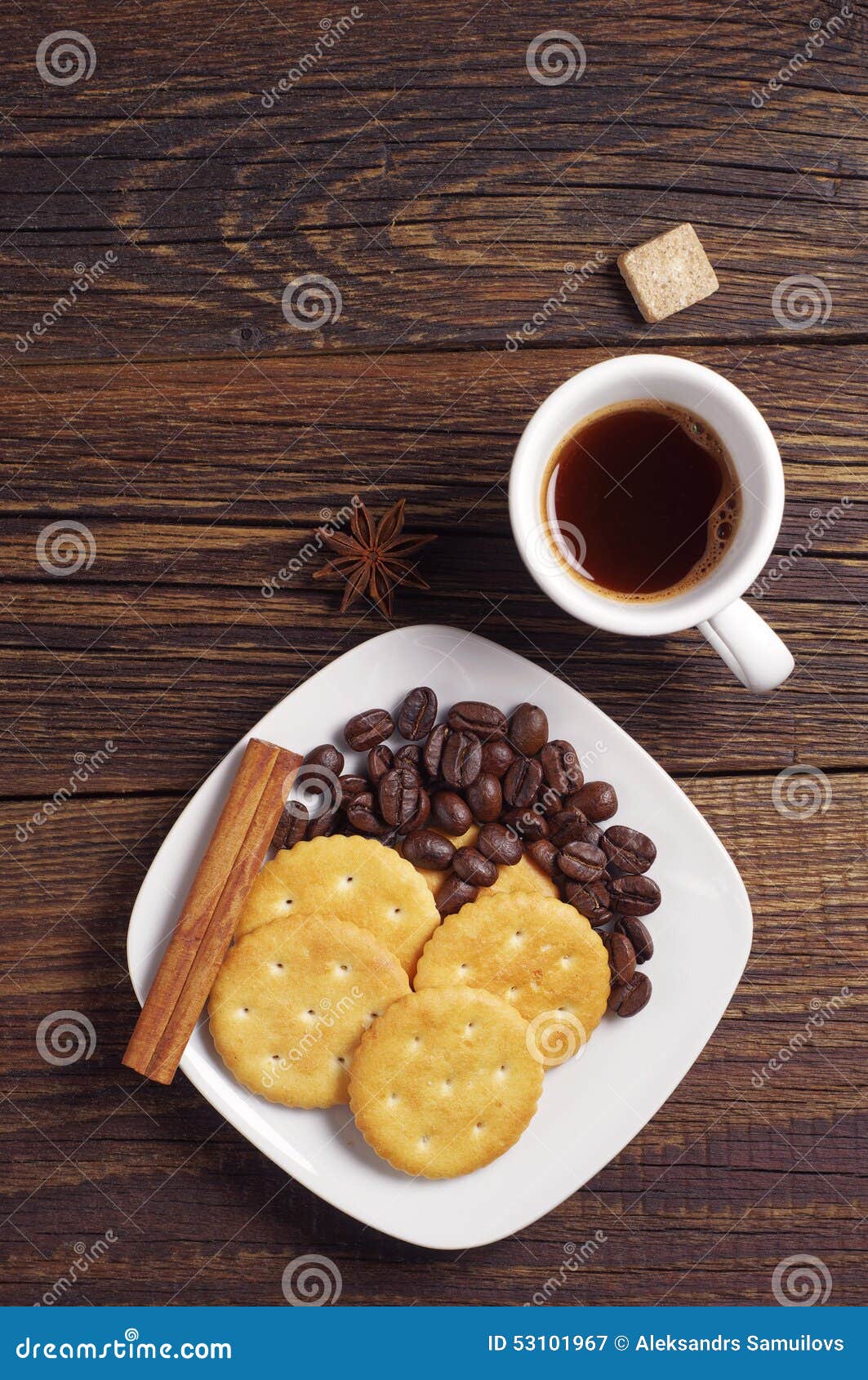 Coffee and crackers stock image. Image of cracker, life - 53101967