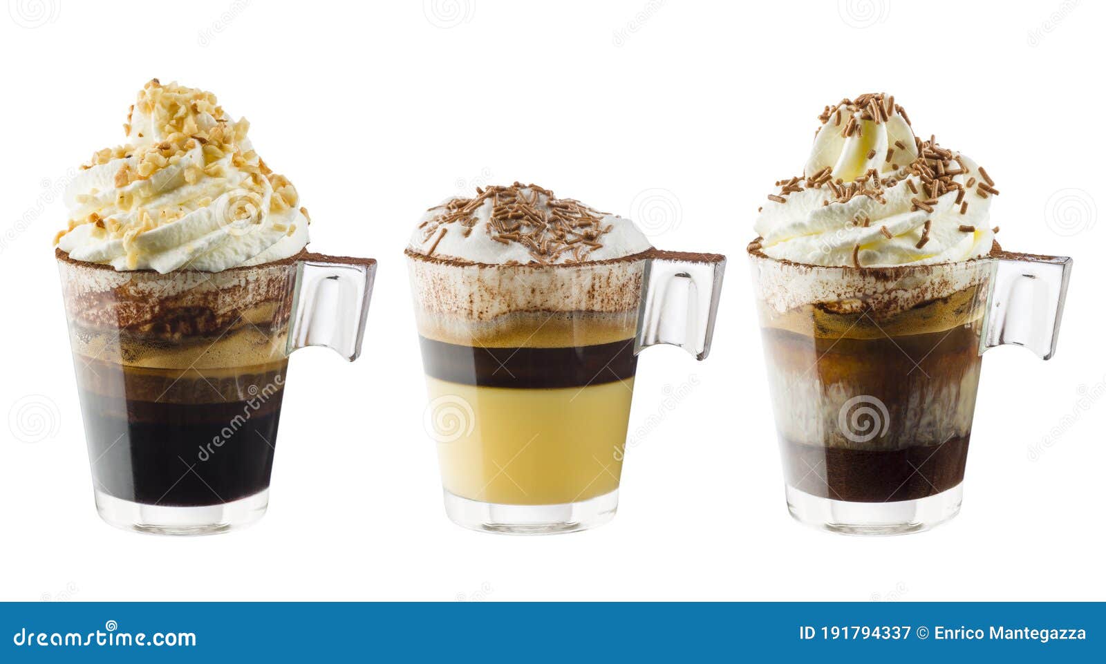 Coffee cream cup stock image. Image of aromatic, caramel - 191794337