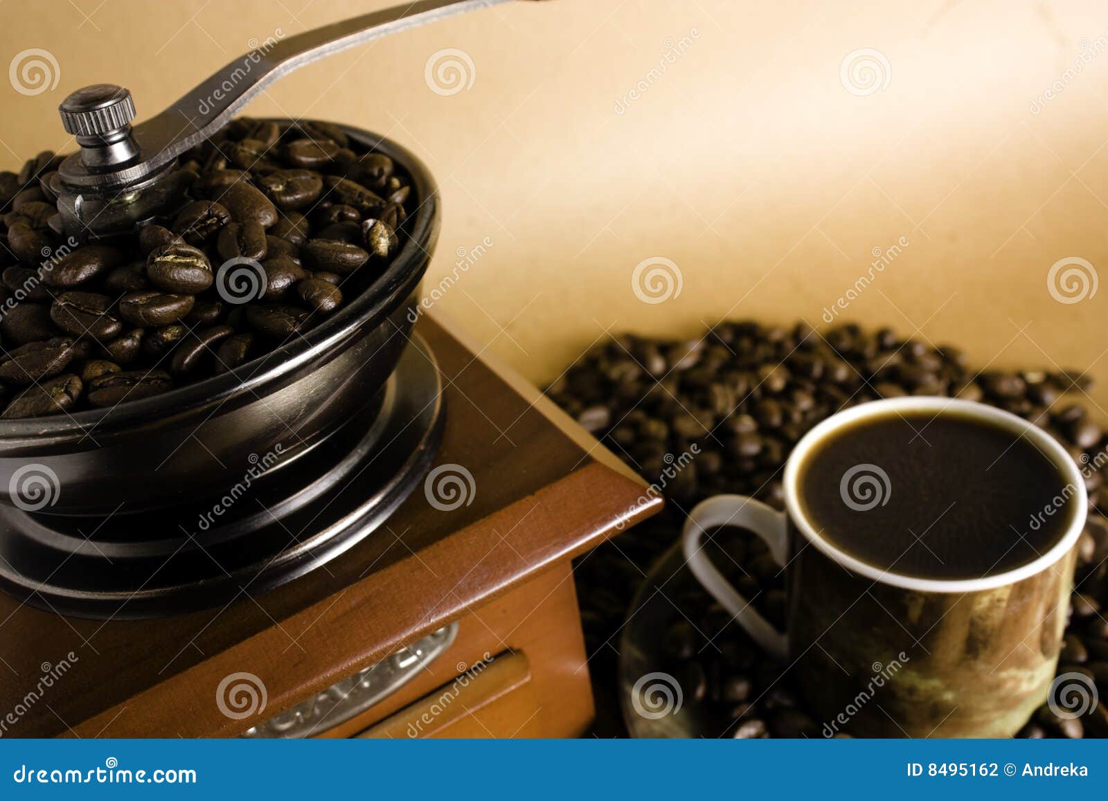 Coffee culture stock photo. Image of grinding, focus, rustic - 8495162