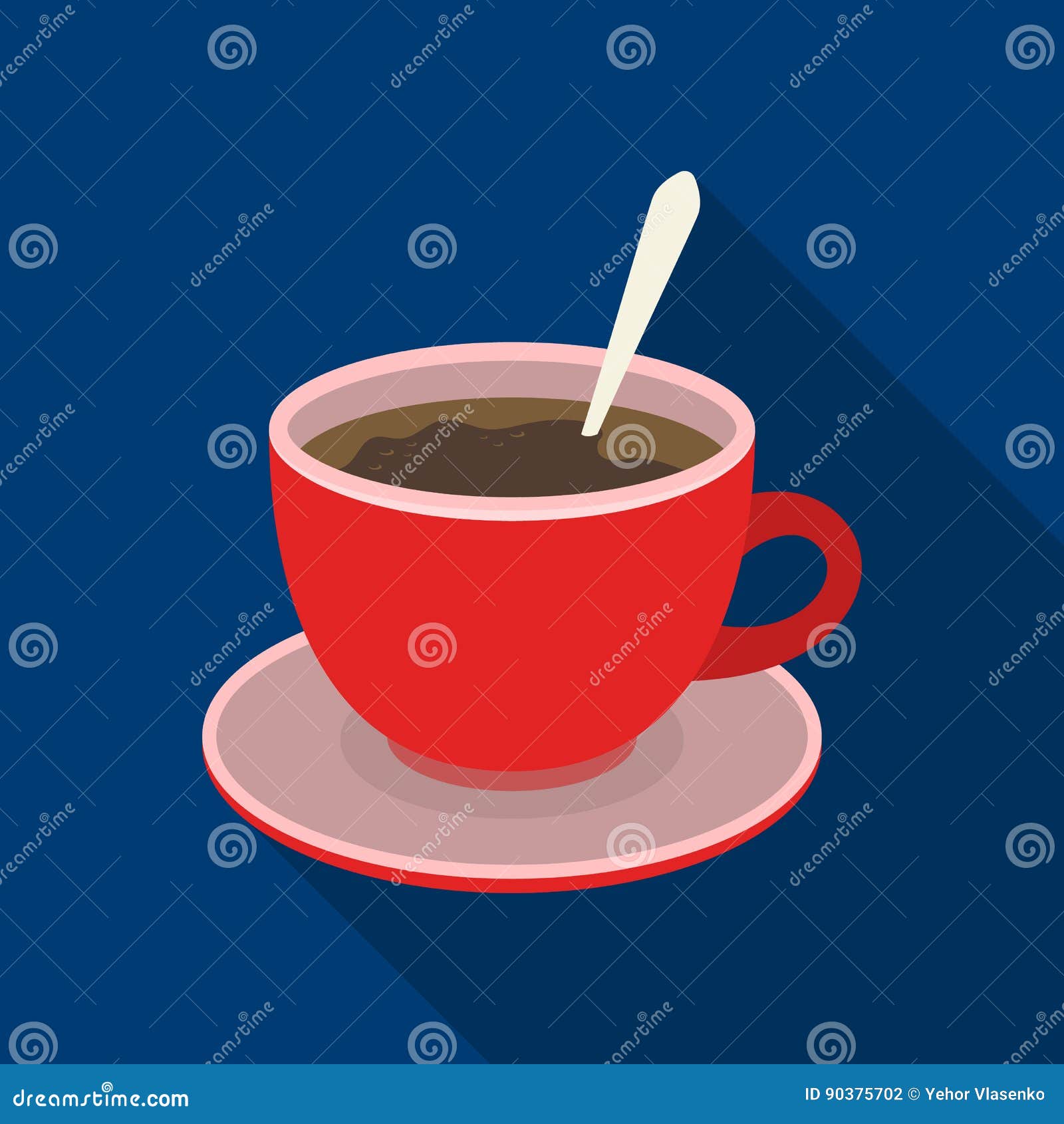 Coffee Cup Americano.Different Types of Coffee Single Icon in Flat ...