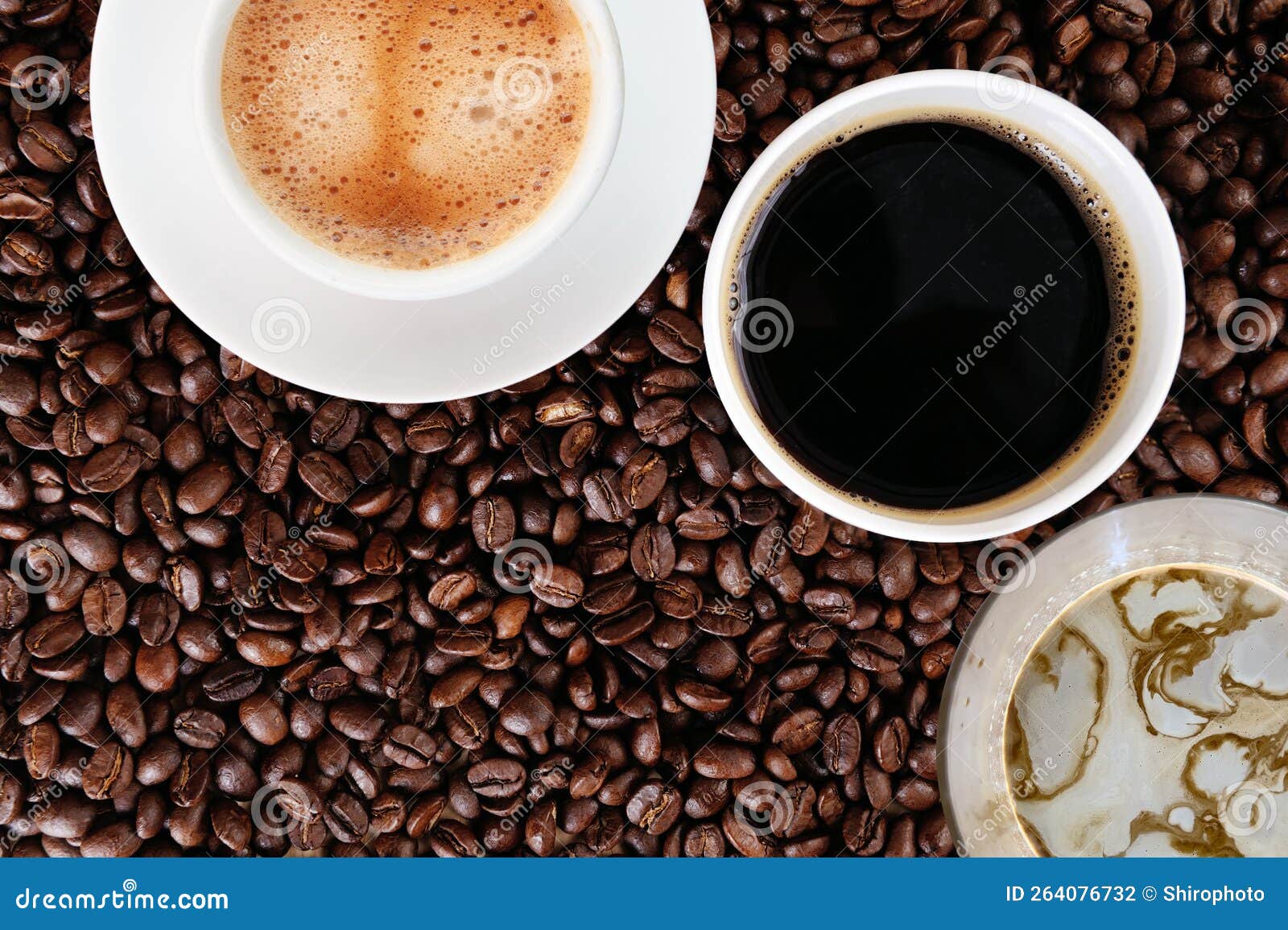 Coffee Cup with Coffee Bean Stock Photo - Image of bean, drink: 264076732