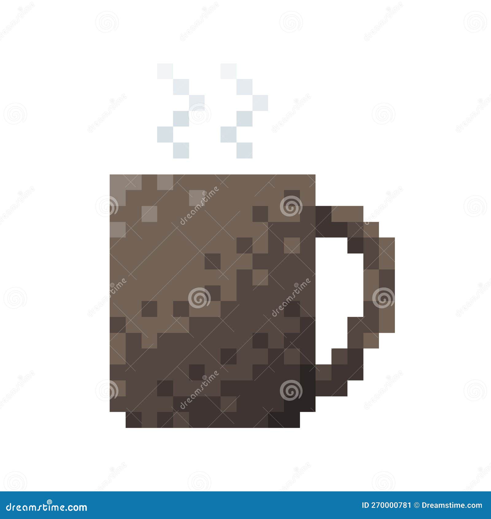 Coffee Cup. 8 Bit Pixel Concept Stock Vector - Illustration of drink ...