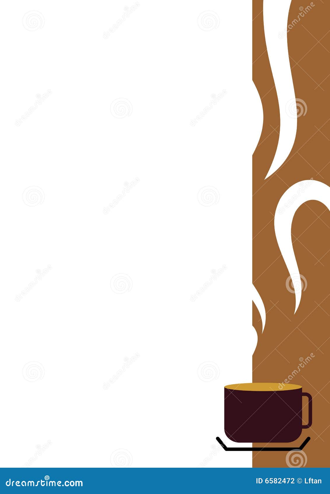 Coffee Cup Border stock vector. Illustration of graphic - 6582472