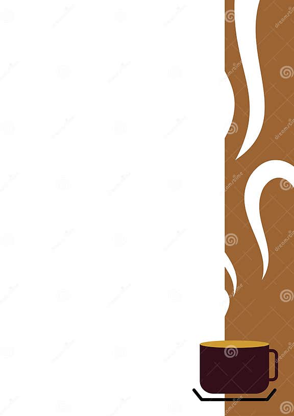 Coffee Cup Border stock vector. Illustration of graphic - 6582472