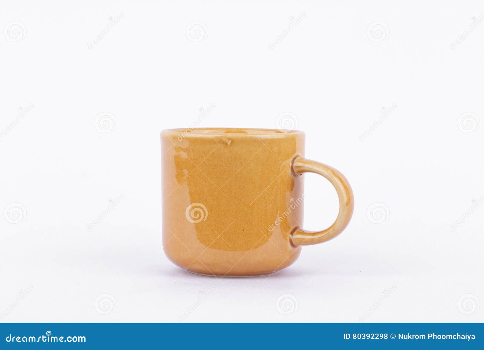 Coffee Cup on Break Time in White Background Stock Photo - Image of ...