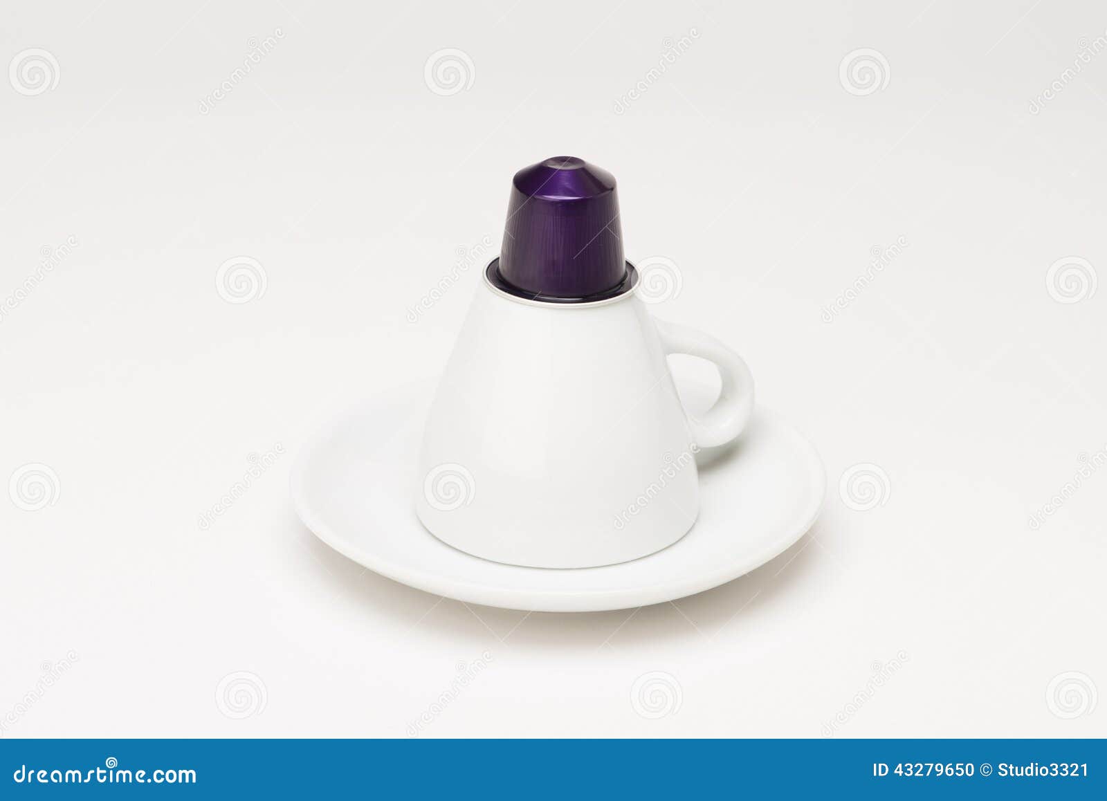 Coffee cup with capsule stock photo. Image of nespresso - 43279650