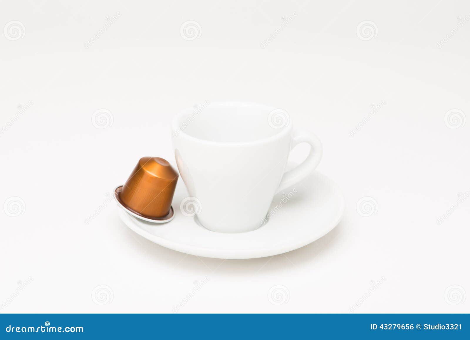 Coffee cup with capsule stock photo. Image of aroma, espresso - 43279656