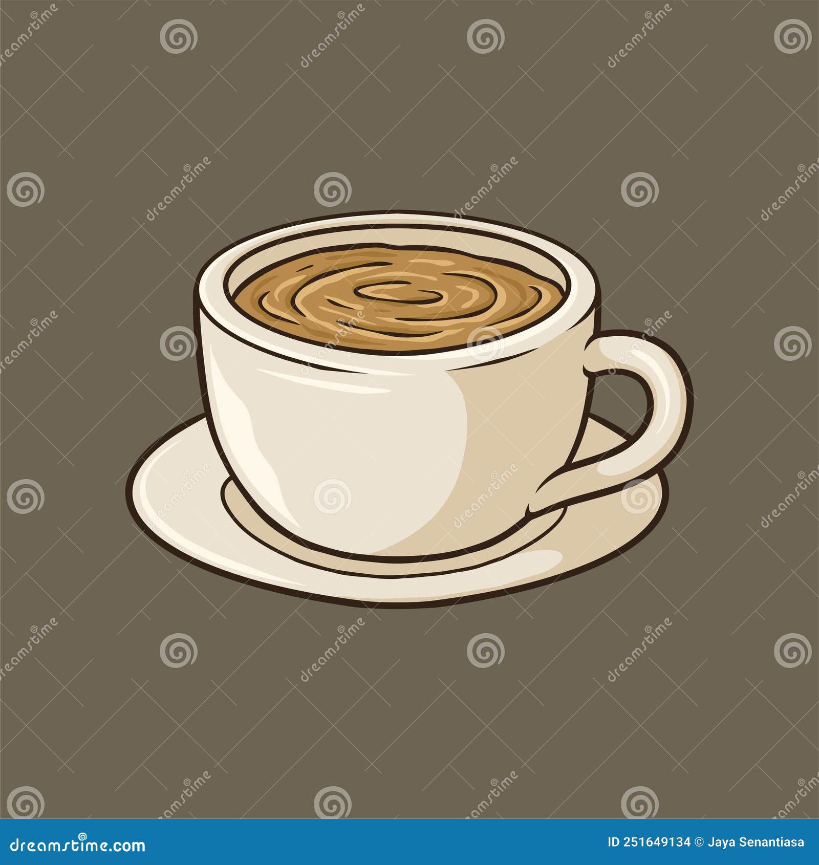 Coffee Cup Cartoon Vector Illustration Stock Vector - Illustration of ...