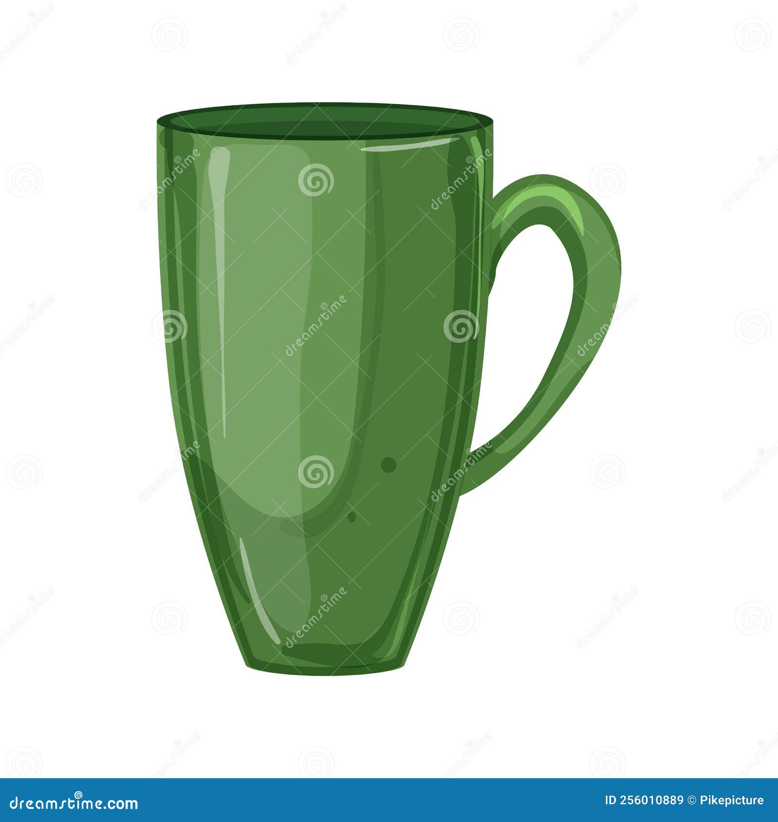 Coffee Cup Ceramic Cartoon Vector Illustration Stock Illustration ...