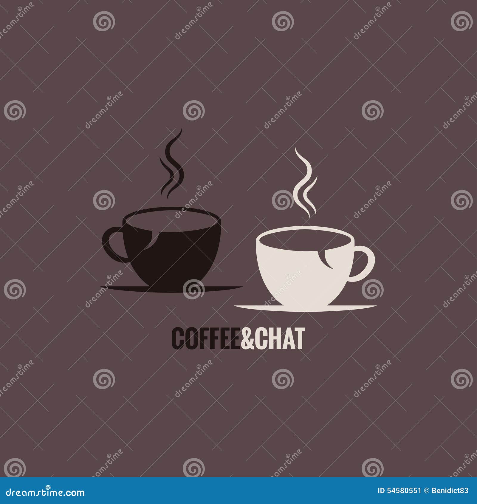 Chat Concept Illustration In Flat Design Style Cartoon Vector ...