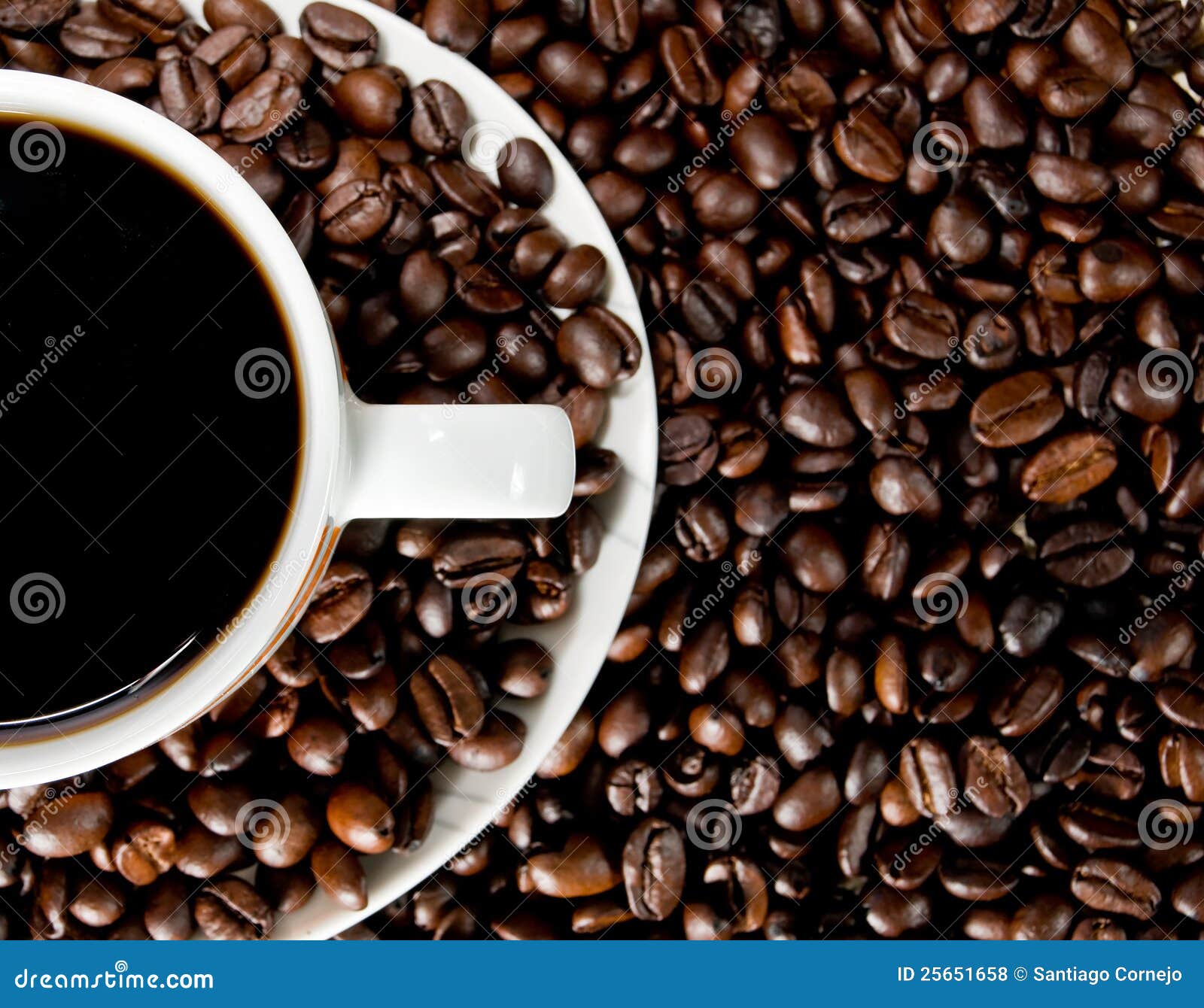 Coffee Cup and Coffee Beans Stock Photo - Image of glass, bean: 25651658