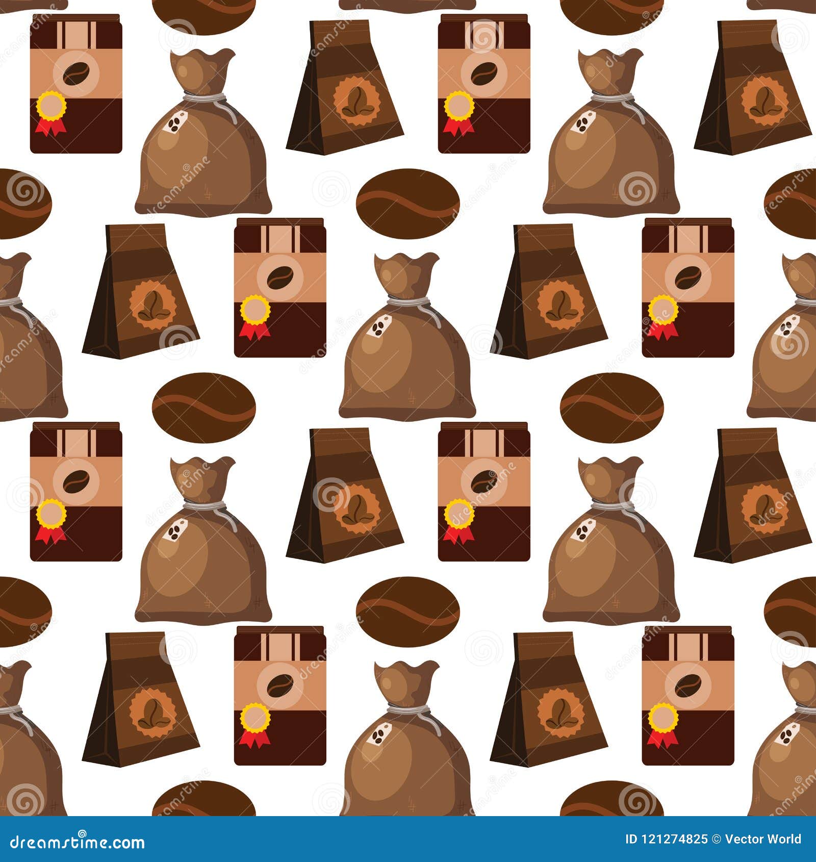 Coffee Cup Coffeemaker Seamless Pattern Background Vector Texture Drink ...