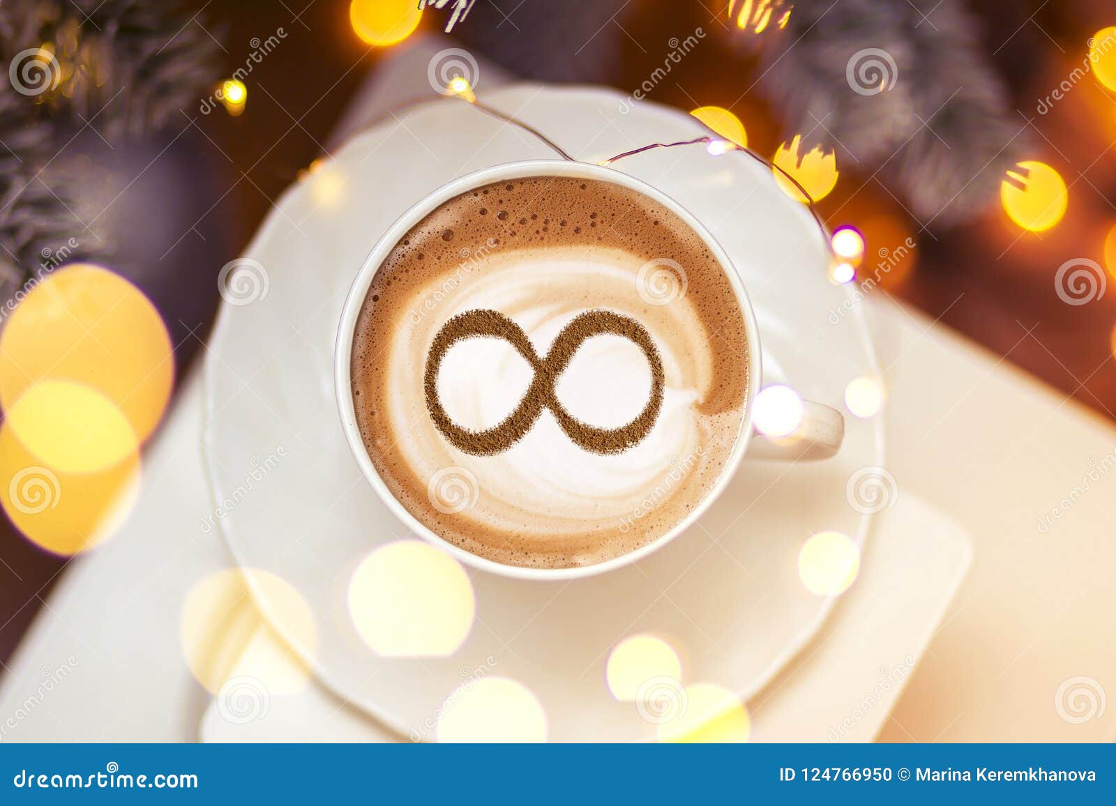 Coffee Cup Concept Infinity Symbol Stock Photo - Image of fatigue ...
