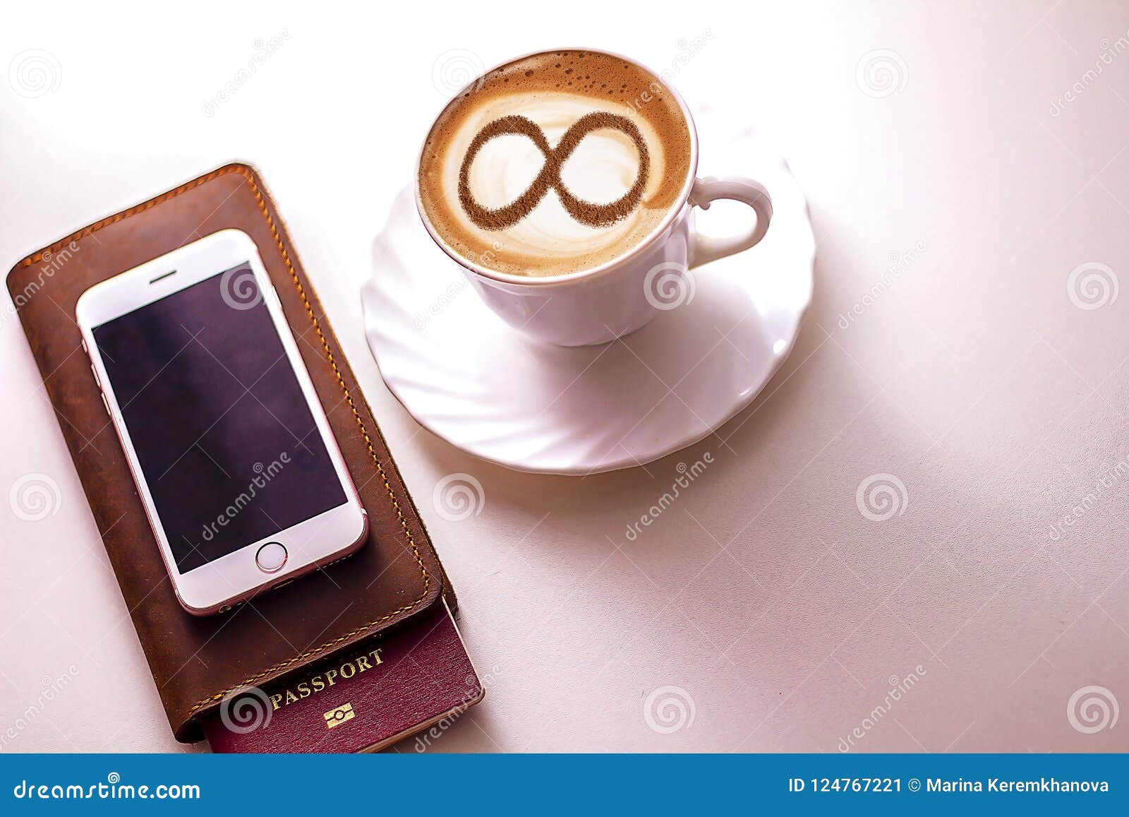 Coffee Cup Concept Infinity Symbol Stock Image - Image of abstract ...