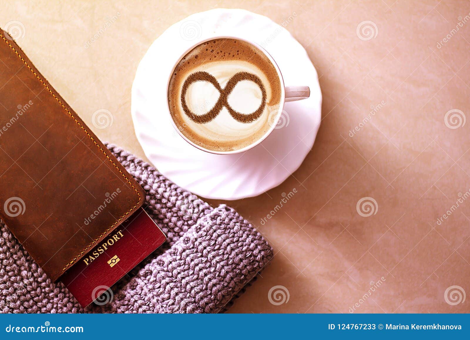 Coffee Cup Concept Infinity Symbol Stock Image - Image of energetic ...