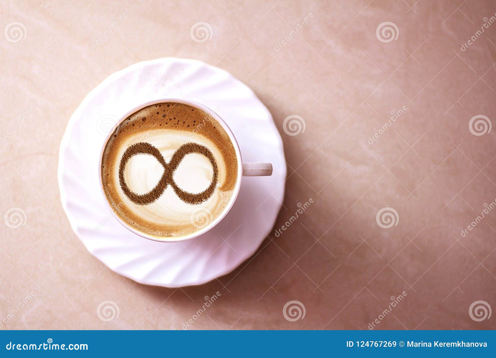 Coffee Cup Concept Infinity Symbol Stock Image - Image of creative ...