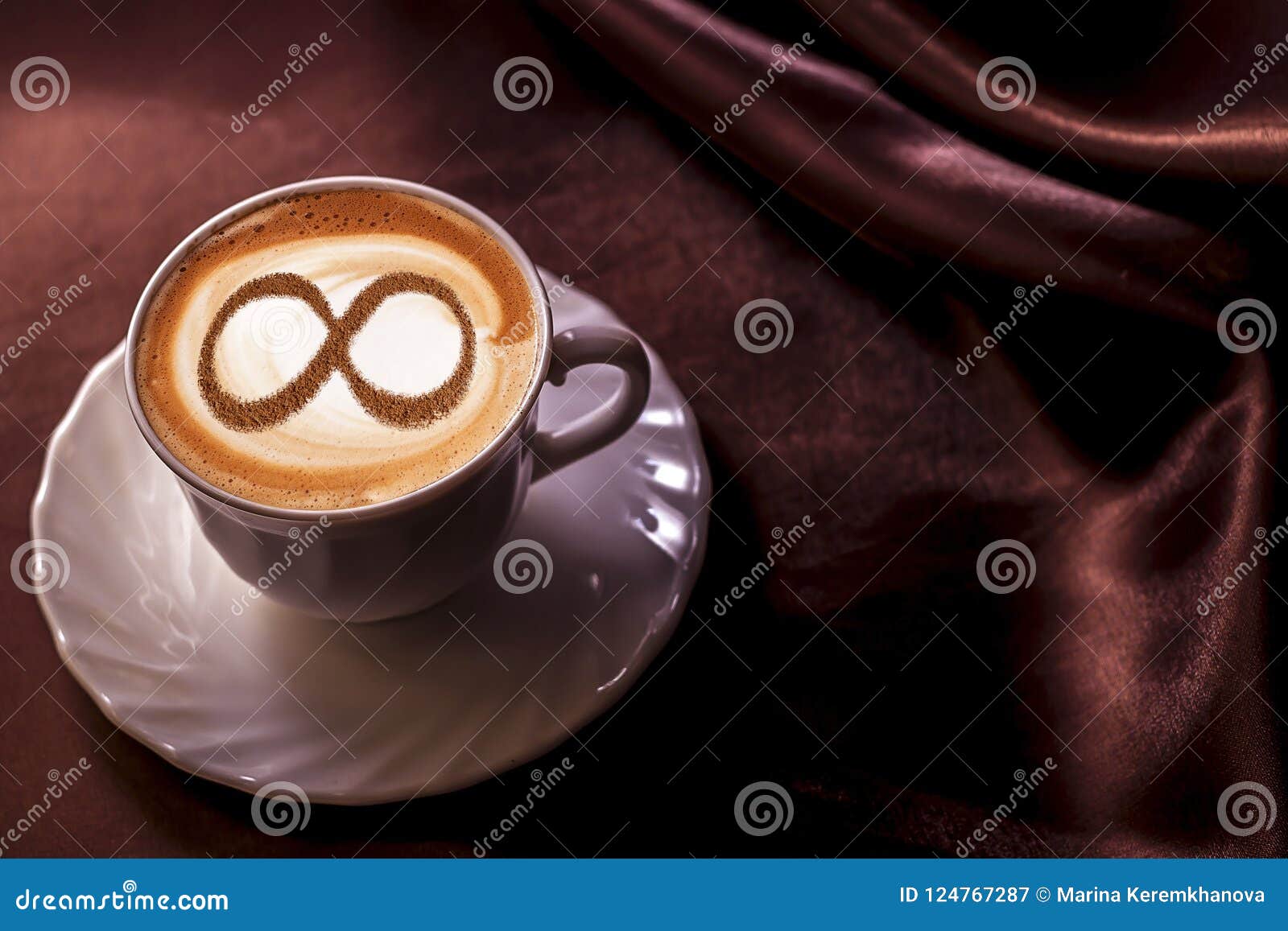 Coffee Cup Concept Infinity Symbol Stock Image - Image of cafe ...