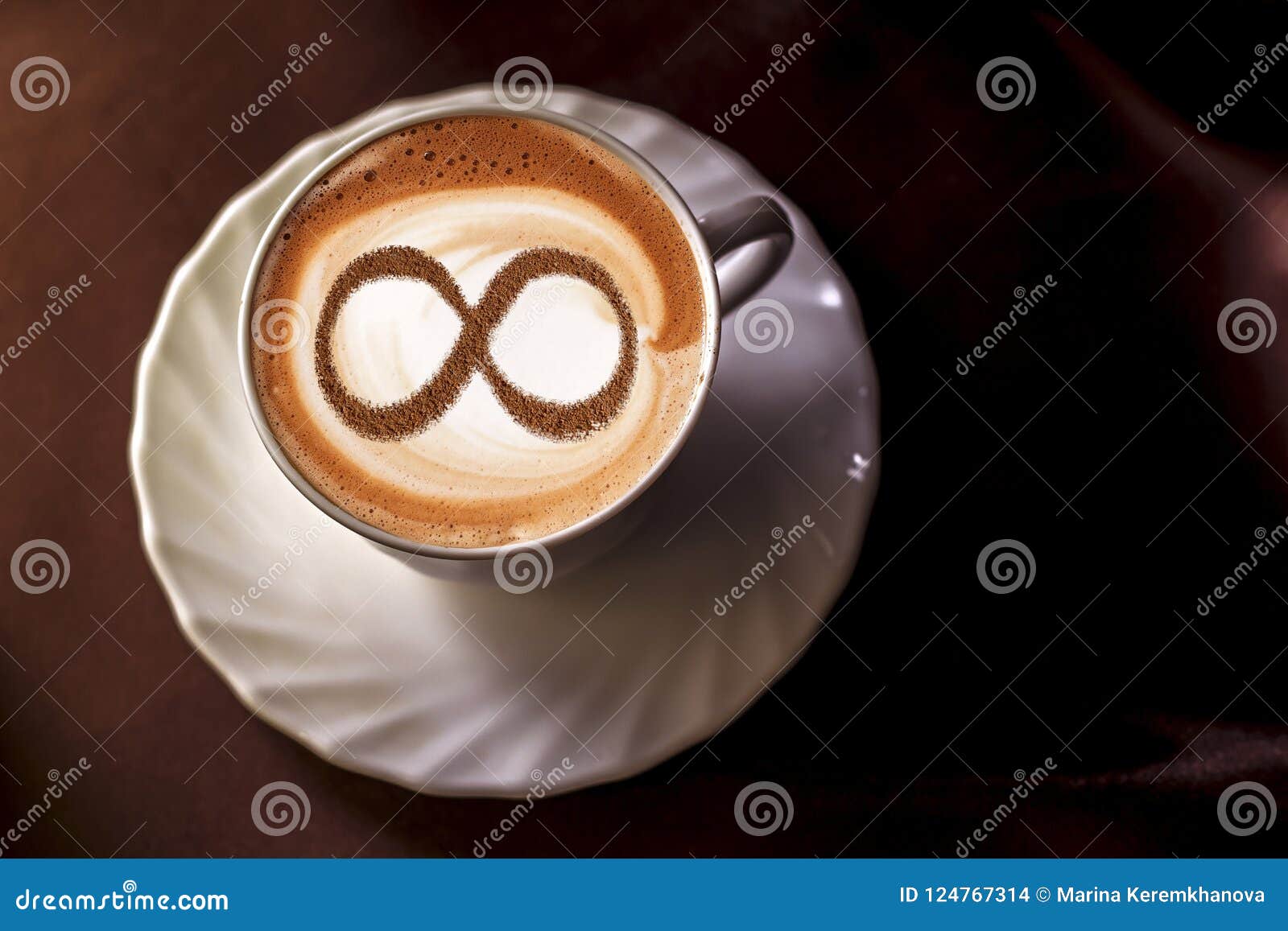 Coffee Cup Concept Infinity Symbol Stock Photo - Image of coffee ...