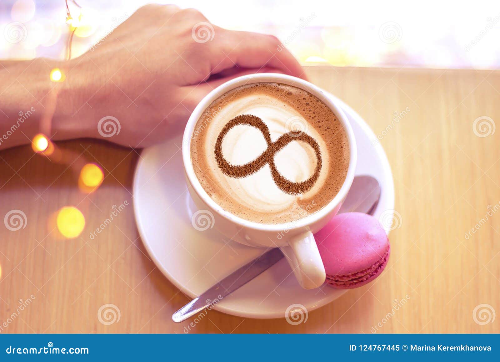 Coffee Cup Concept Infinity Symbol Stock Image - Image of energetic ...