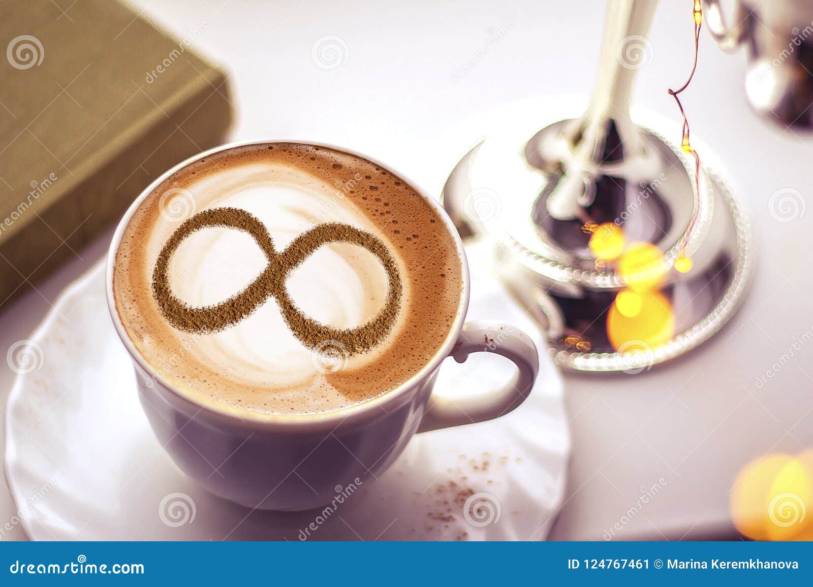 Coffee Cup Concept Infinity Symbol Stock Image - Image of icon ...