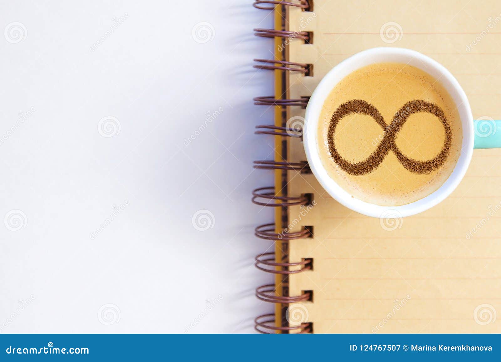 Coffee Cup Concept Infinity Symbol Stock Image - Image of unusual, icon ...