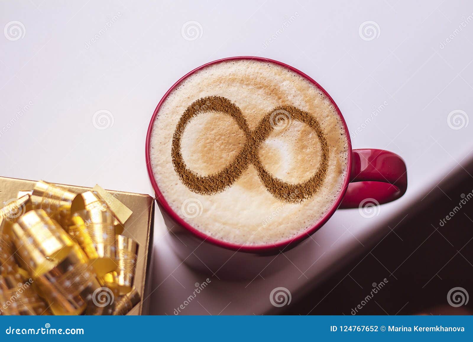 Coffee Cup Concept Infinity Symbol Stock Photo - Image of infinity ...