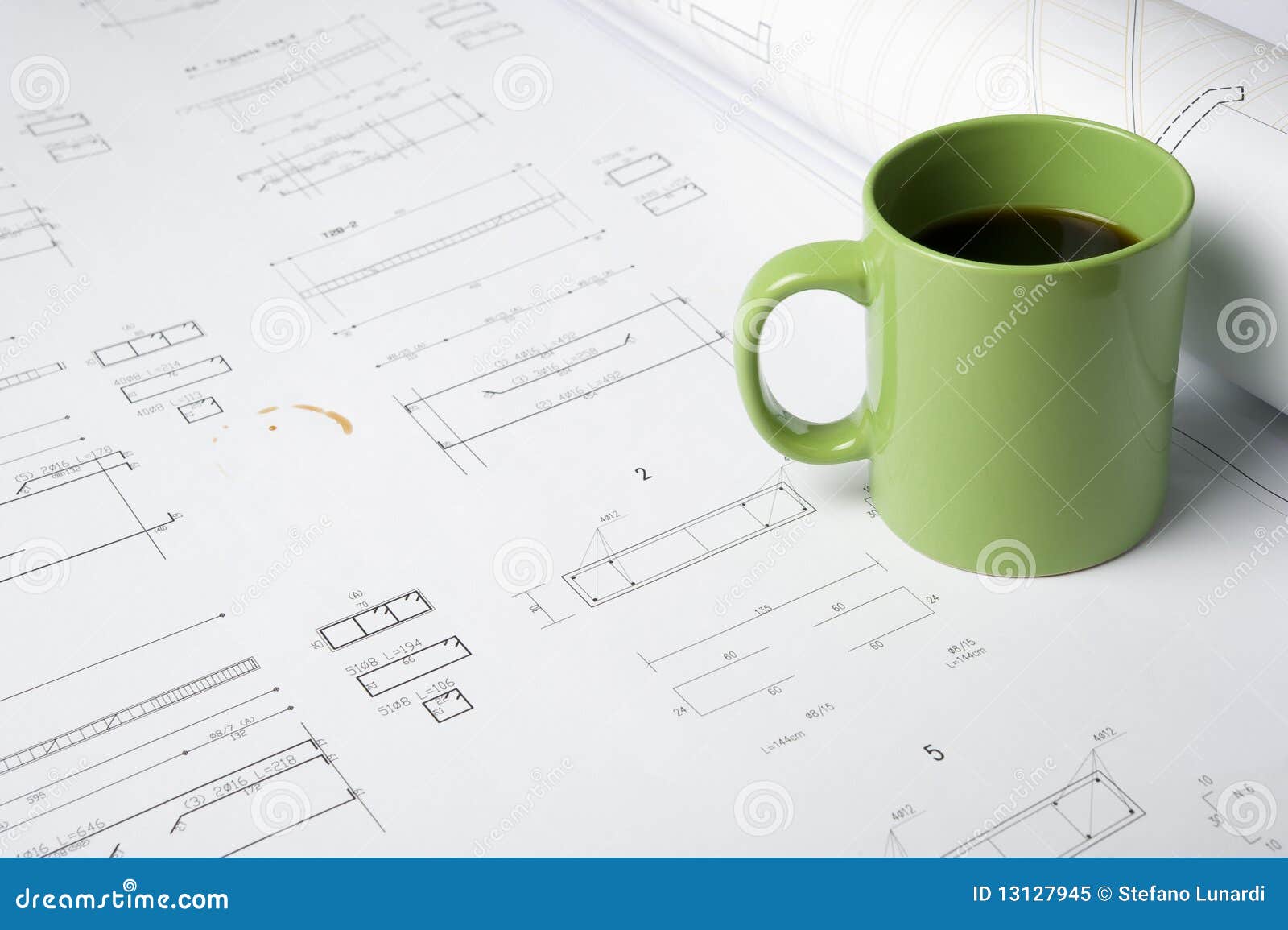 Coffee cup on draft stock image. Image of draft, coffee - 13127945