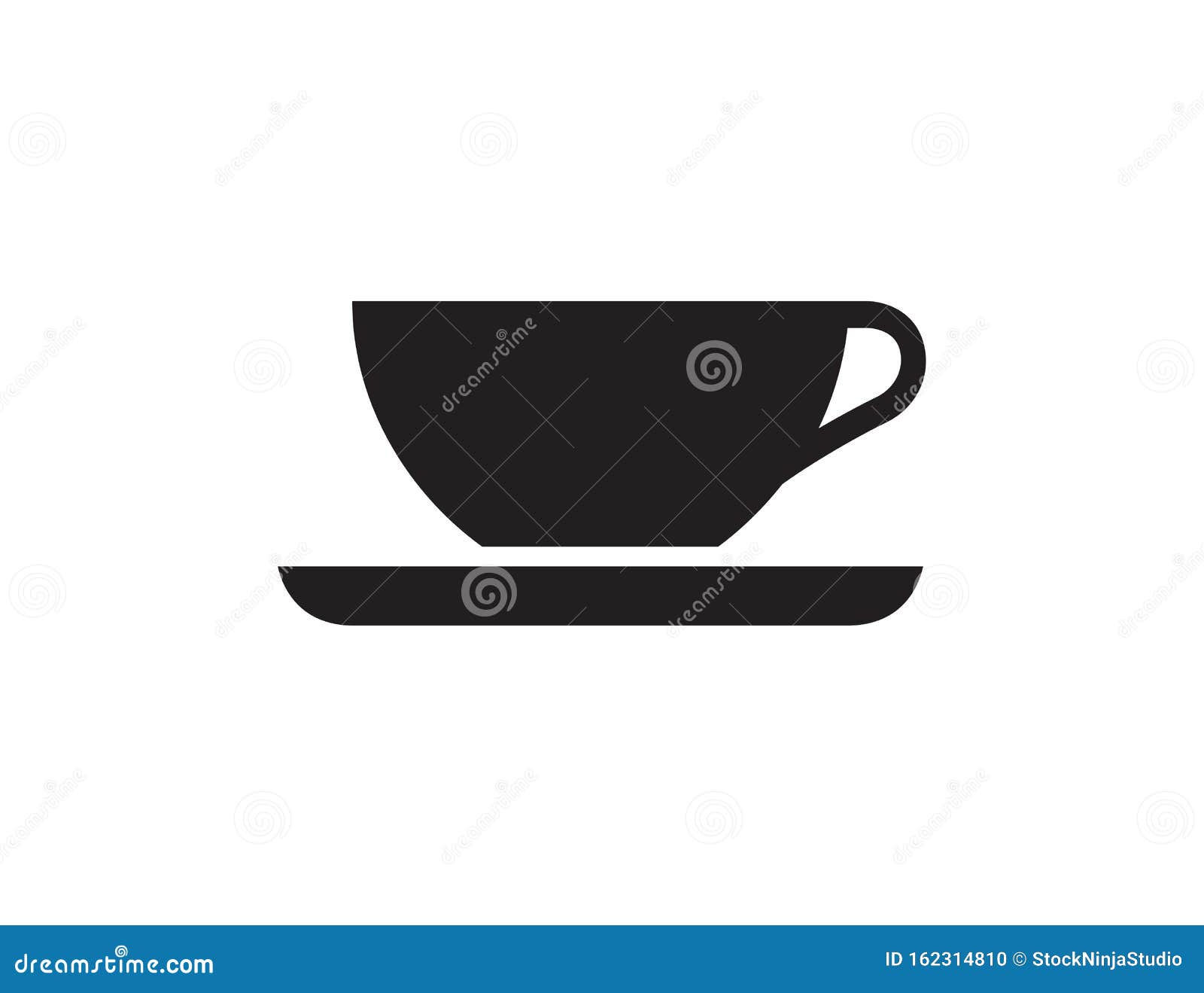 Coffee Cup Empty Icon in Flat Style Vector Icon for Apps, UI, Websites ...