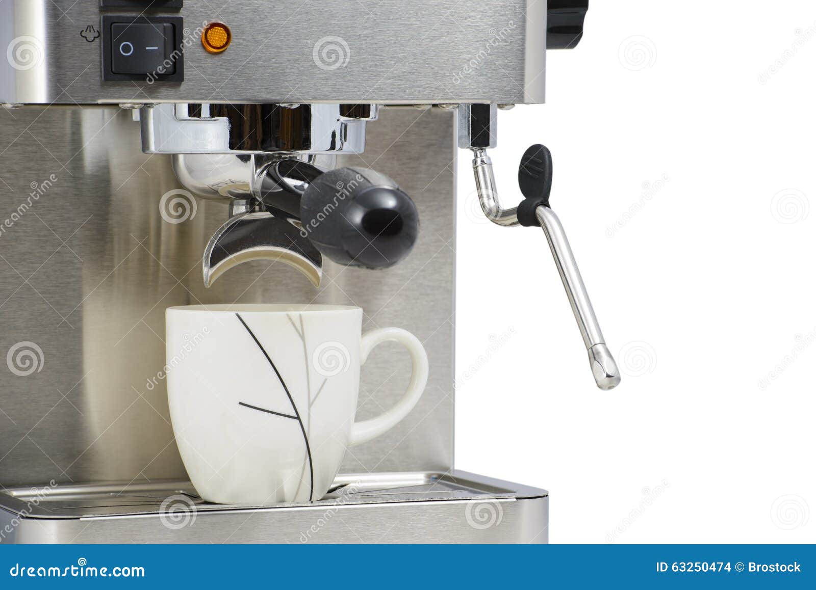 Coffee Cup with Espresso Maker Machine Stock Photo - Image of espresso ...