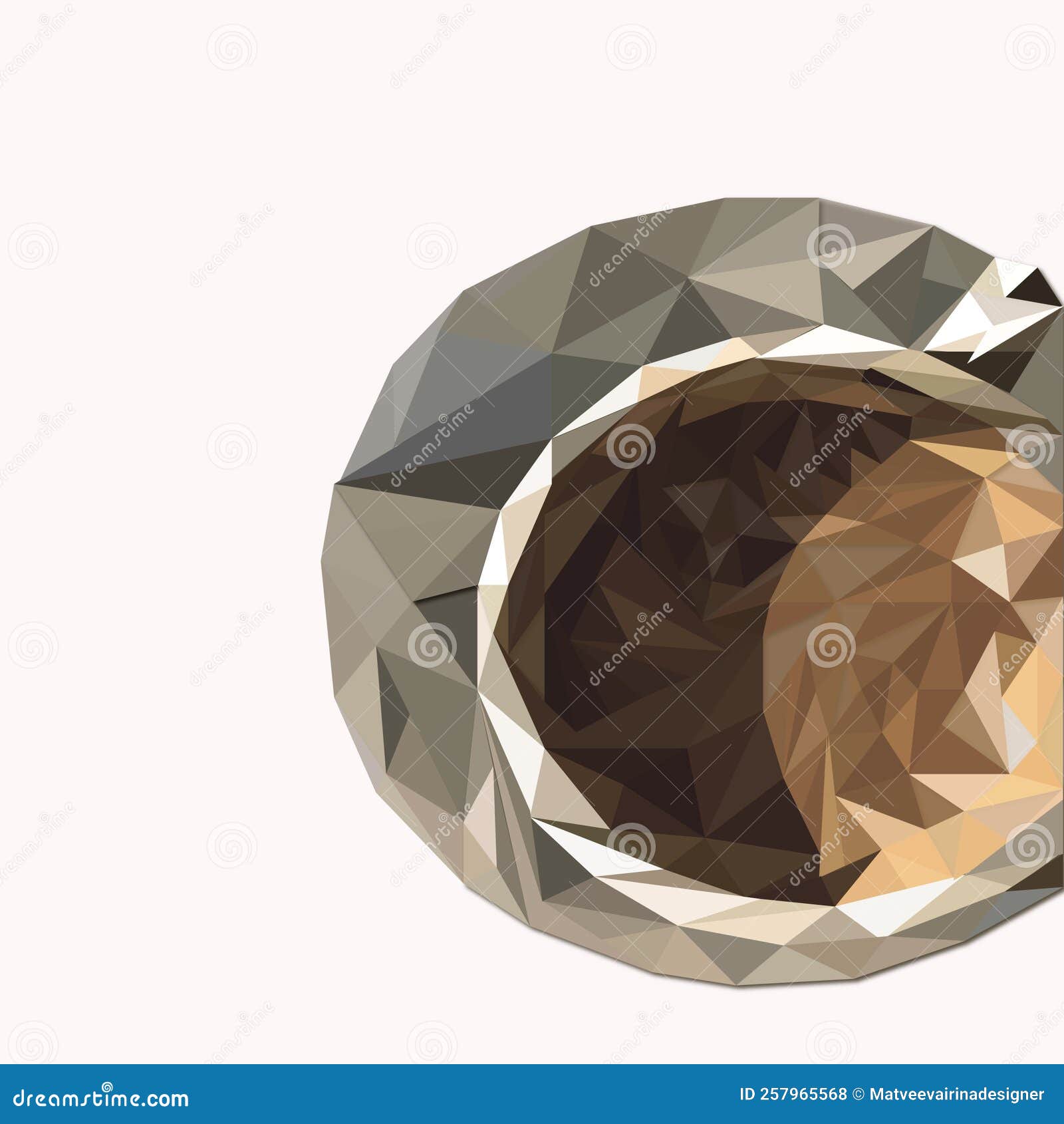 Coffee cup in geometry stock illustration. Illustration of design ...