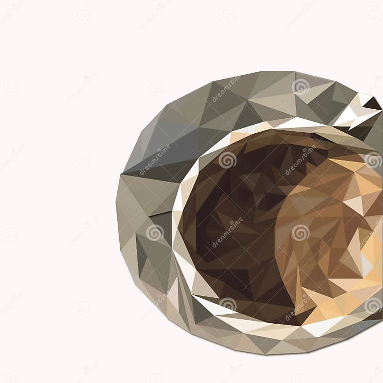 Coffee cup in geometry stock illustration. Illustration of design ...