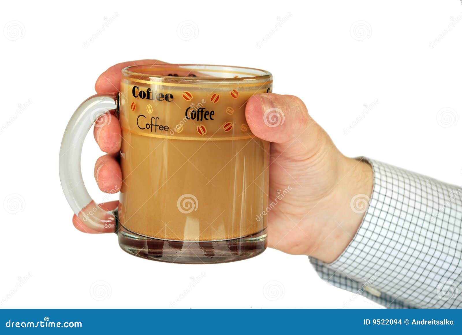 Coffee cup in hand stock photo. Image of ornate, espresso - 9522094