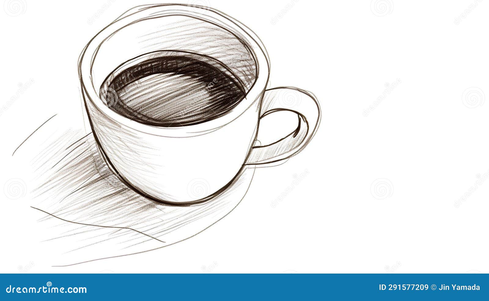 Coffee Cup Hand Drawn in Sketch Style. Vector Illustration Stock ...