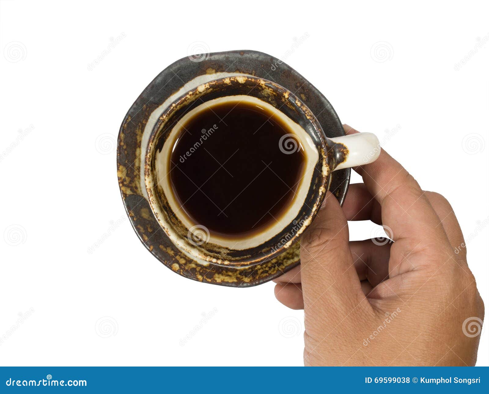 Coffee cup on hand stock photo. Image of coffeecup, espresso - 69599038