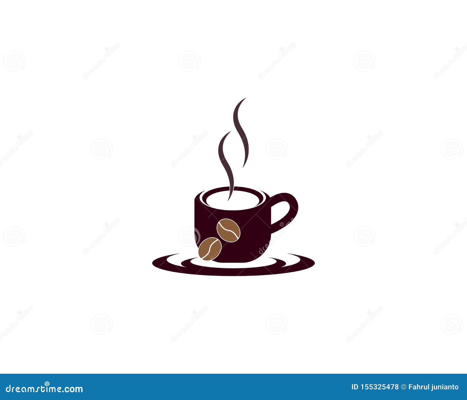 Coffee Cup Icon for Break Time Symbol Vector Illustration Stock Vector ...
