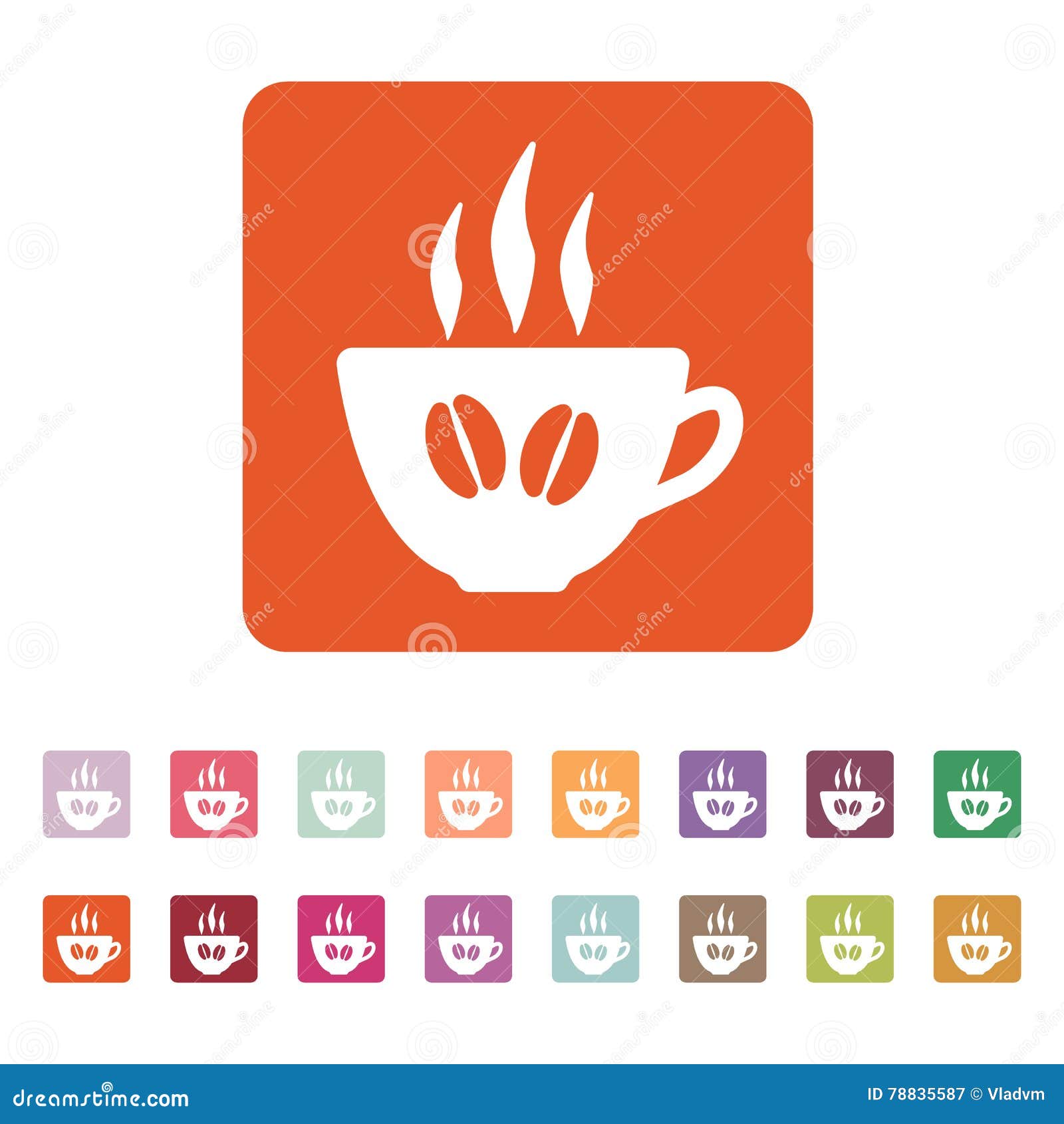 The Coffee and Cup Icon. Coffee and Cup Symbol Stock Vector ...