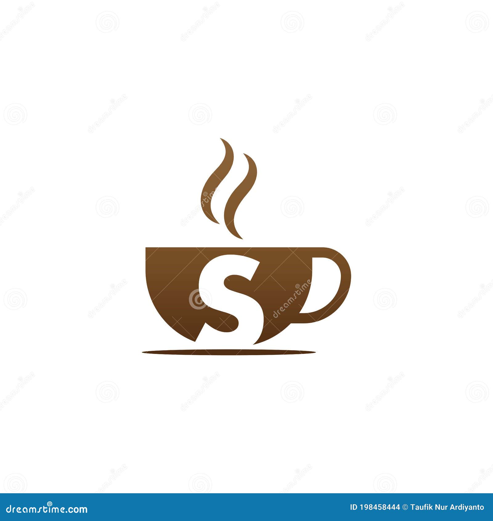 Coffee Cup Icon Design Letter S Logo Stock Vector - Illustration of ...