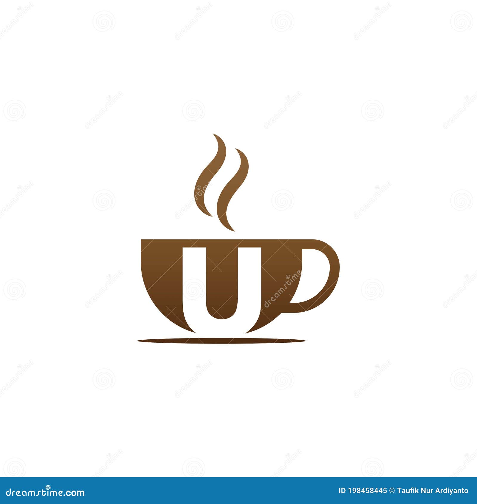 Coffee Cup Icon Design Letter U Logo Stock Vector - Illustration of ...