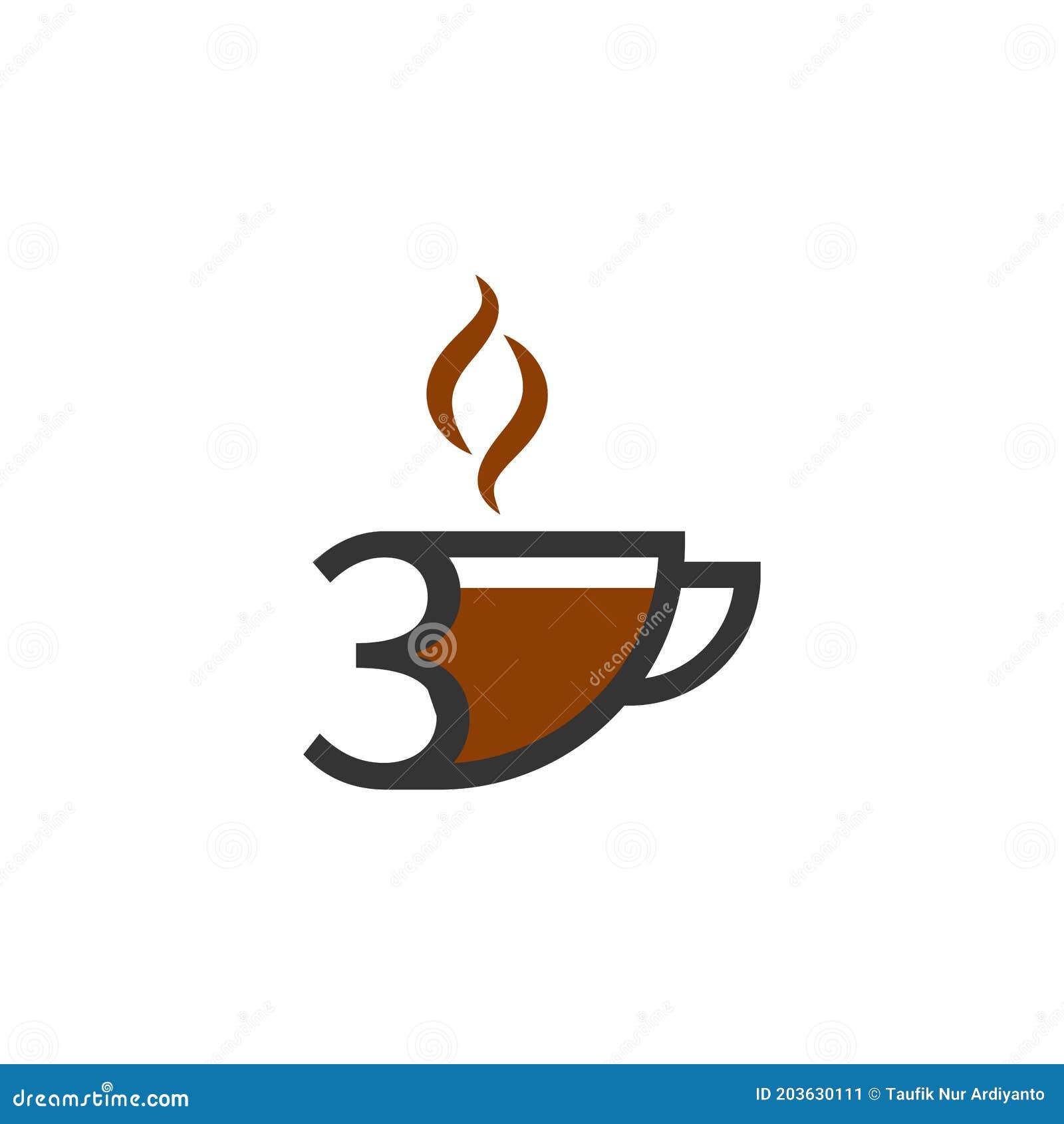 Number Coffee Cup Background Stock Illustrations – 6,121 Number Coffee ...