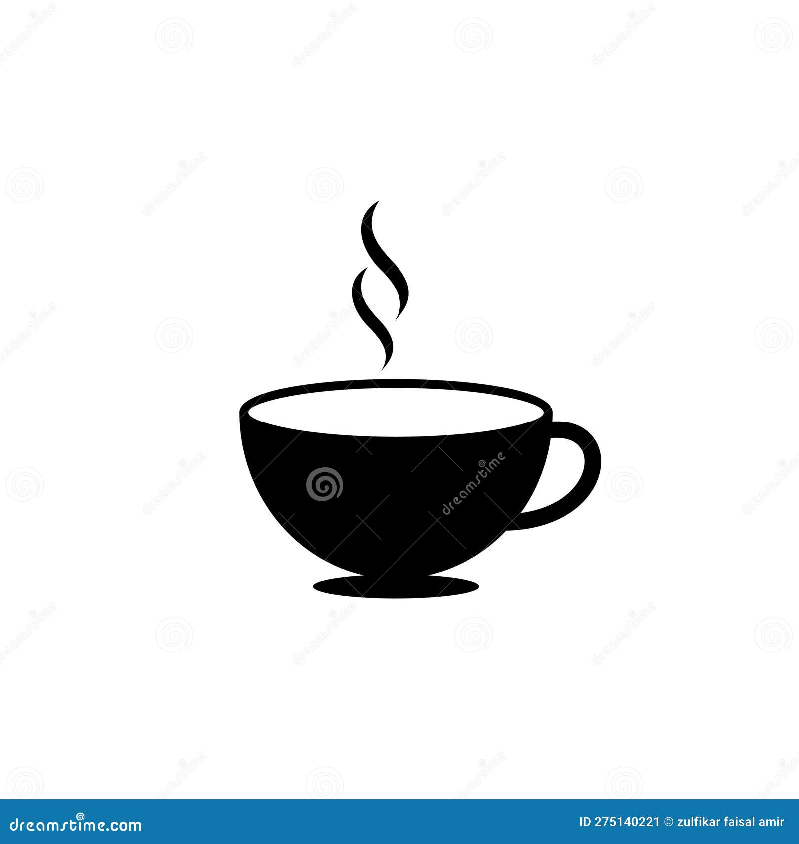 Coffee Cup Icon Vector. Cup a Coffee Icon Stock Vector - Illustration ...