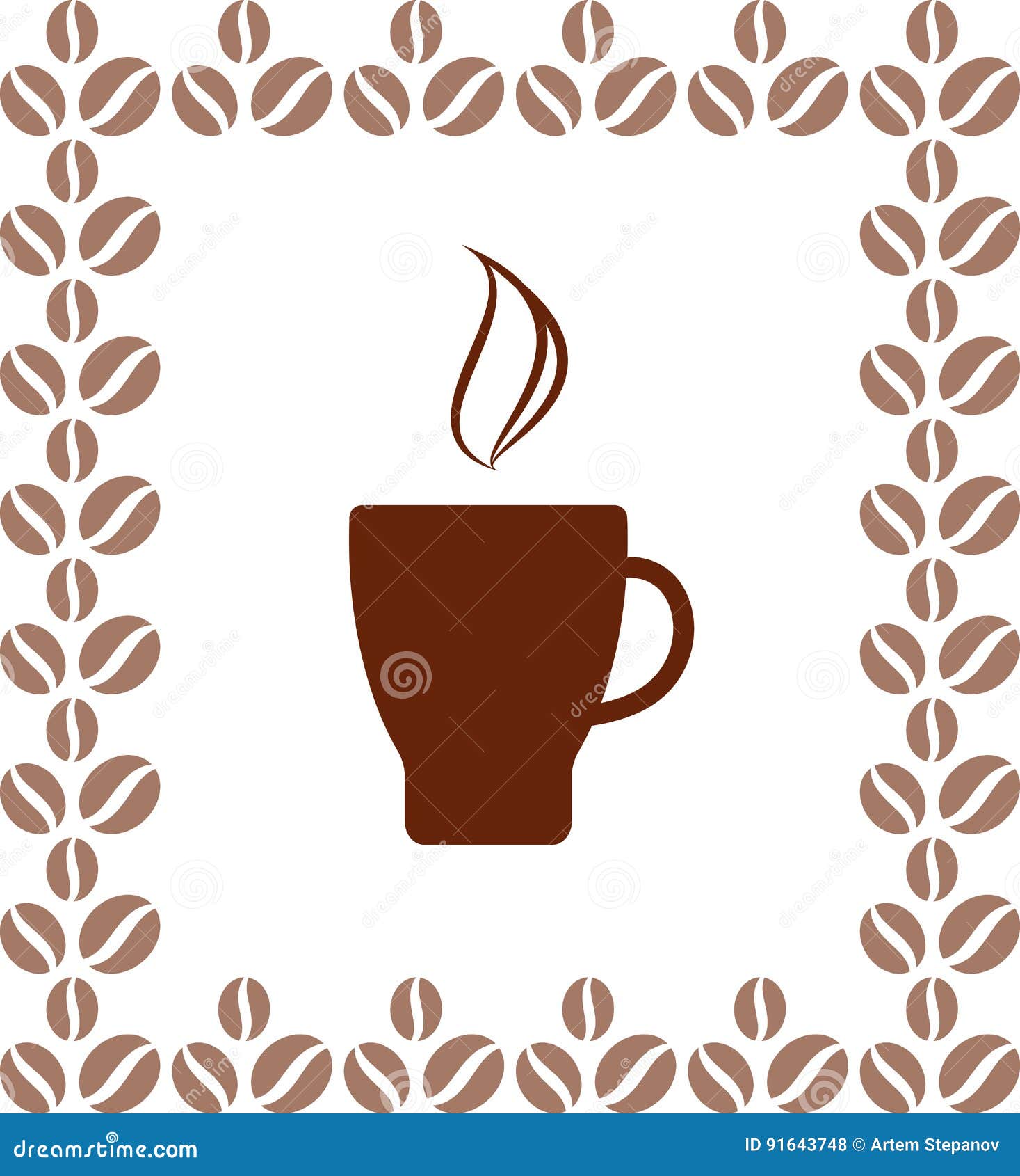Coffee Cup Icon stock vector. Illustration of beverage - 91643748