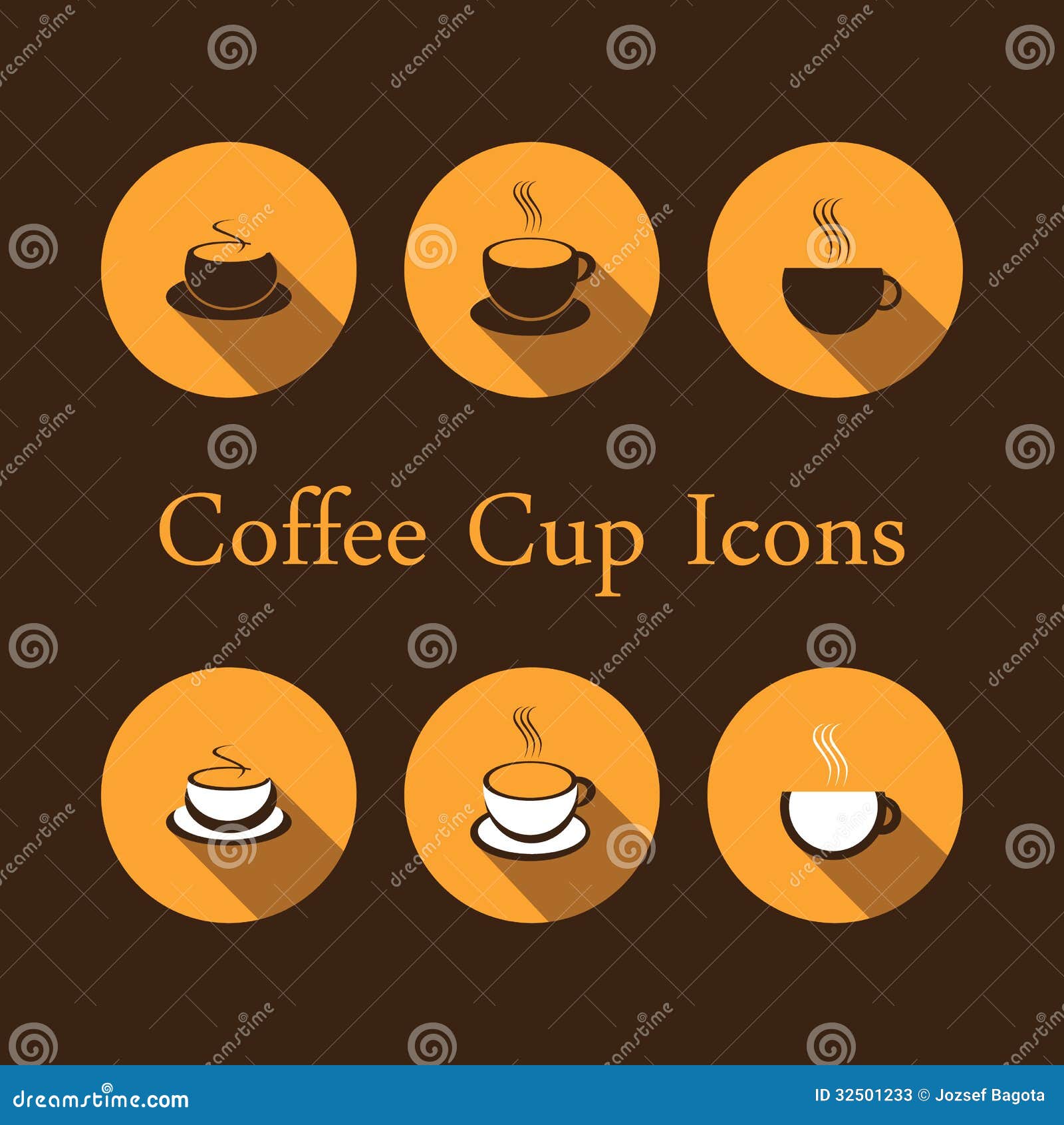 Coffee Cup Icons stock vector. Illustration of design - 32501233