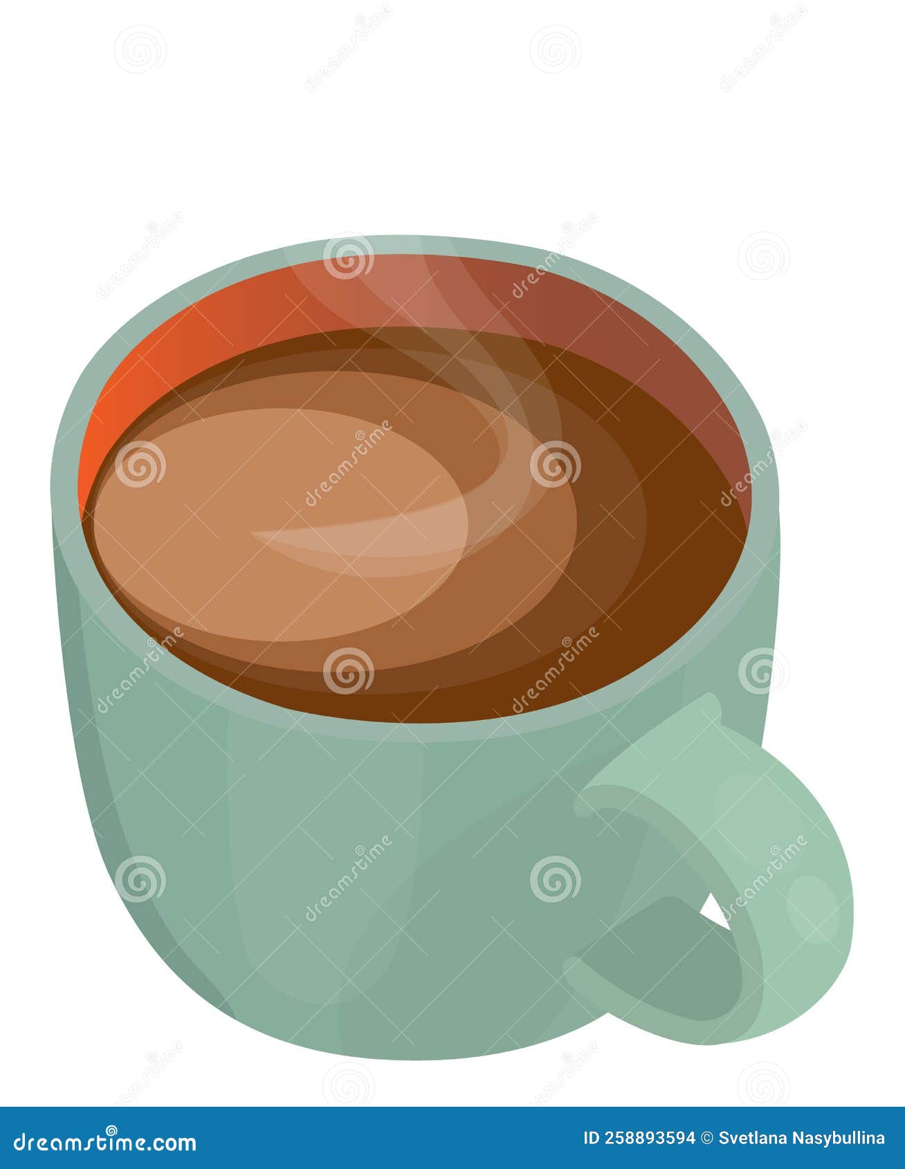 Coffee Cup Isolated Vector Illustration Stock Vector - Illustration of ...