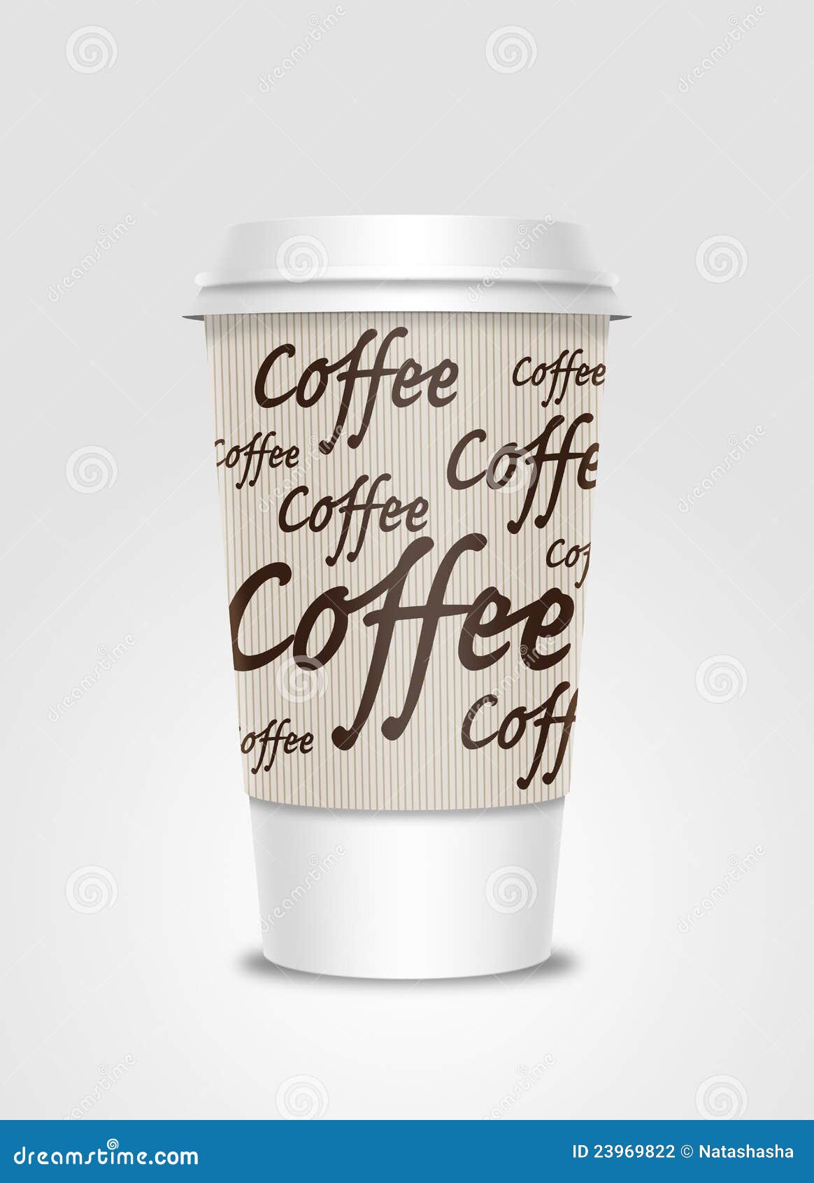 Coffee Cup With Label Stock Photography | CartoonDealer.com #23969822